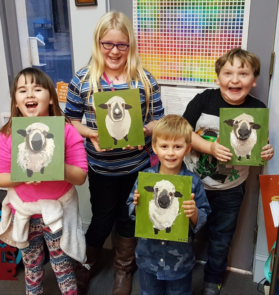 Kids Paint Sheep | The Studio